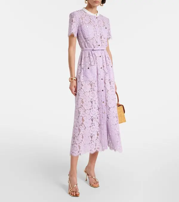 chinese dress ladies Self-Portrait Lace Sheath Midi Dress main image 0