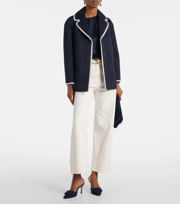 Max Mara Single-breasted Jersey Blazer