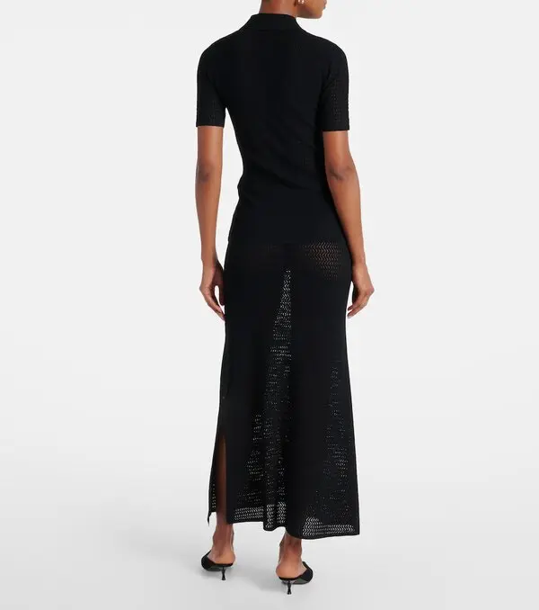 Victoria Beckham Pointelle Polo Shirt