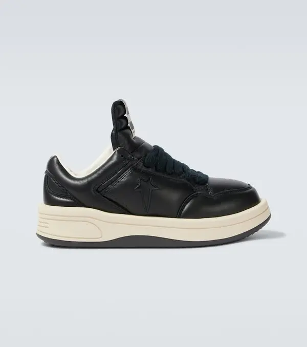 Rick Owens X Converse Leather Sneakers