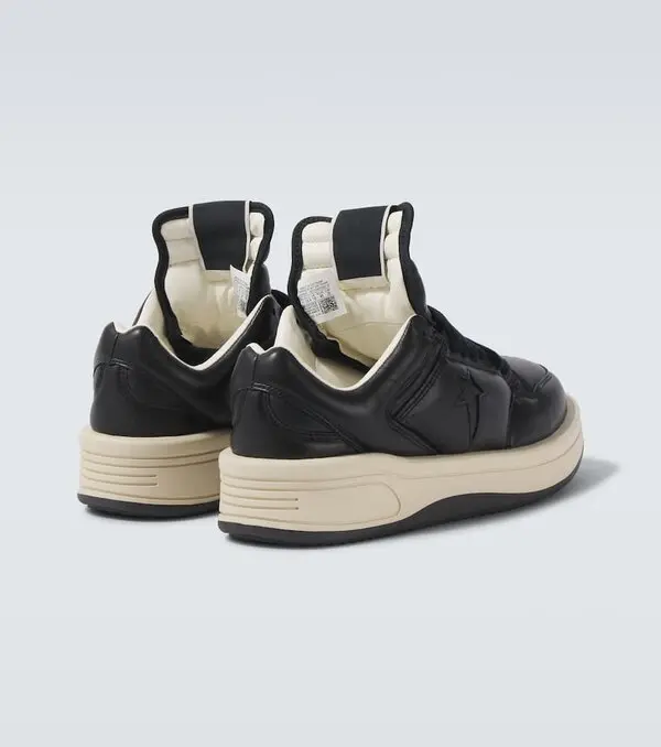 Rick Owens X Converse Leather Sneakers