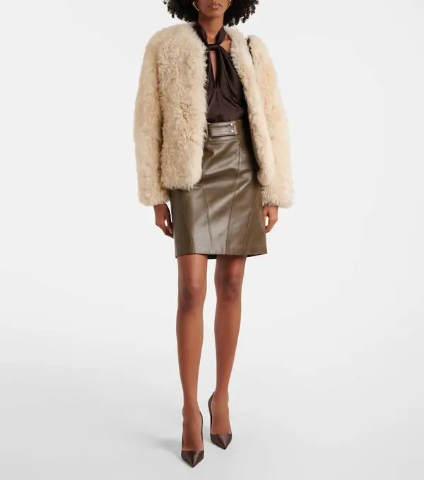 TOM FORD Shearling Jacket - White