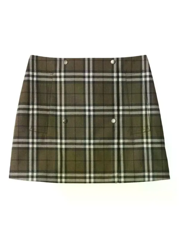 Burberry Checked Mini Skirt