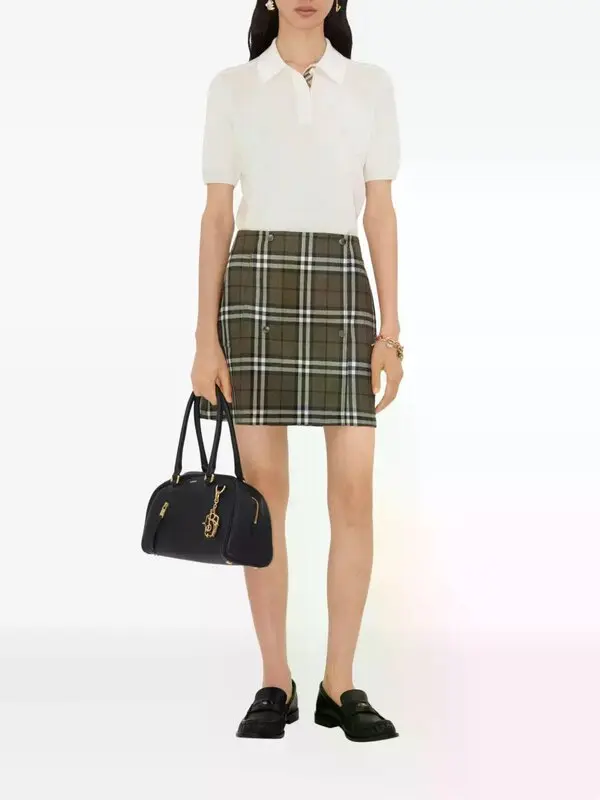 Burberry Checked Mini Skirt