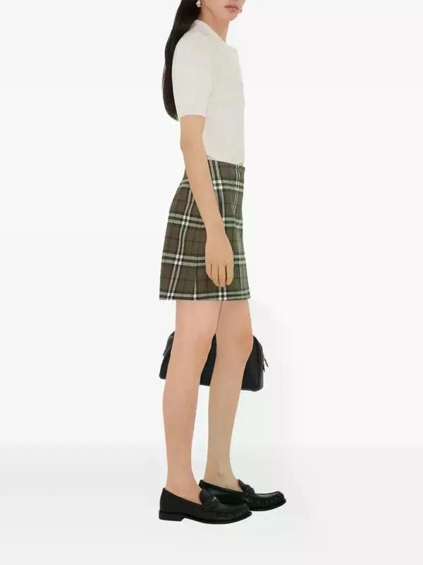 Burberry Checked Mini Skirt