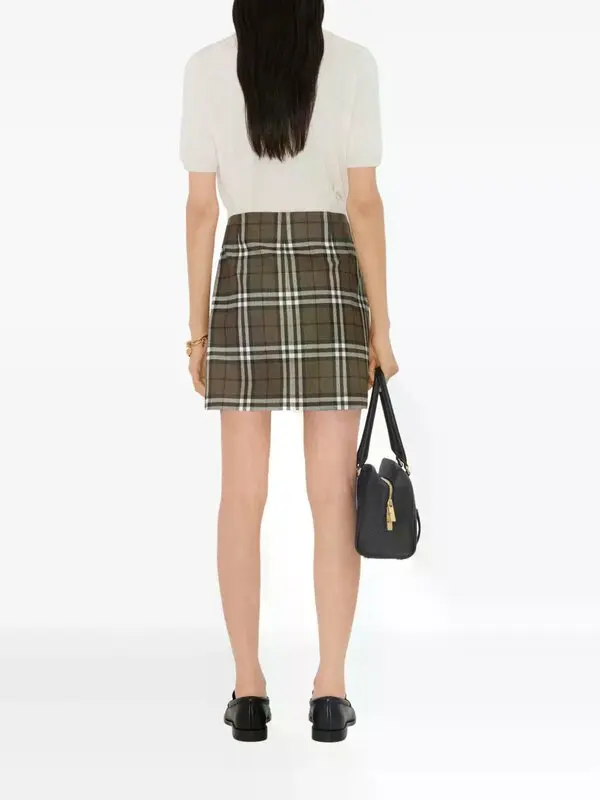 Burberry Checked Mini Skirt