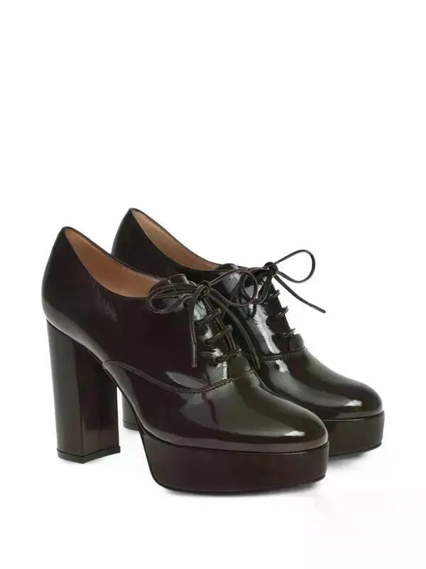 GIANVITO ROSSI Vicky Lace-up Platform Boots