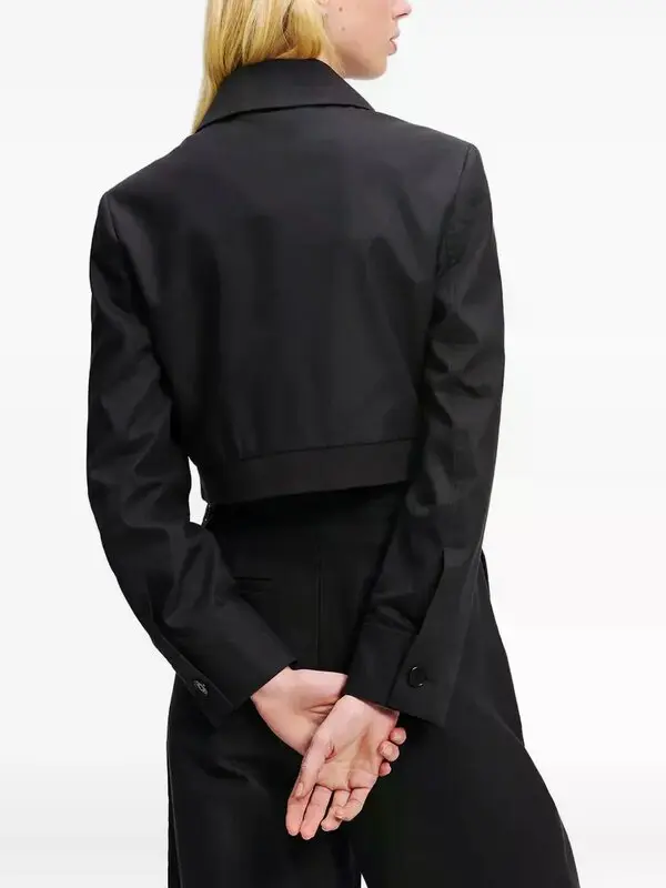 Karl Lagerfeld Pocket-detail Cropped Jacket