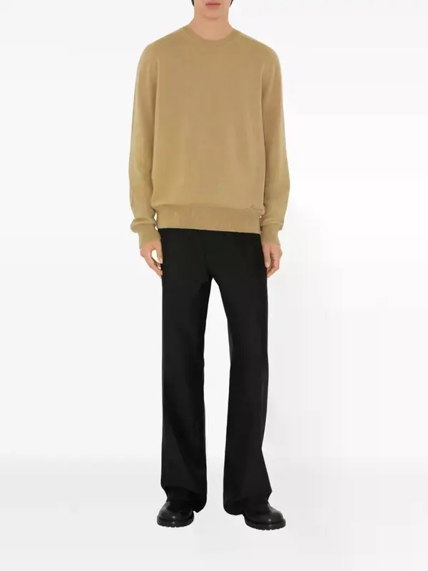 Burberry Logo-embroidered Cashmere Jumper