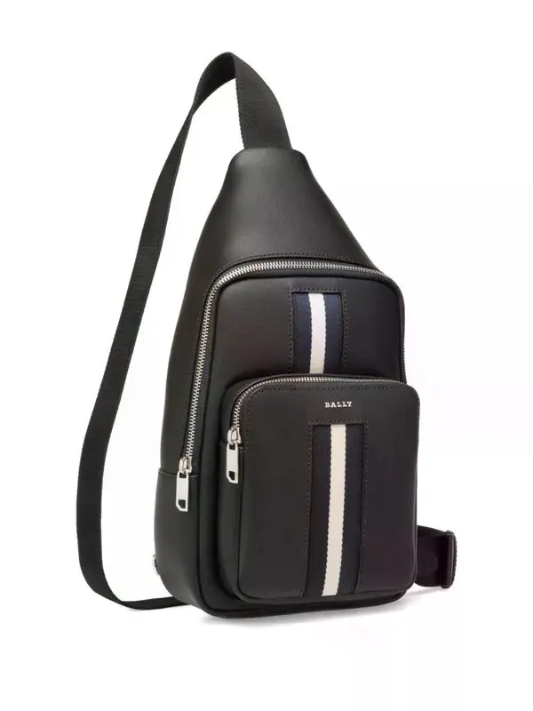 Bally Leather Sling Backpack - Black | Editorialist