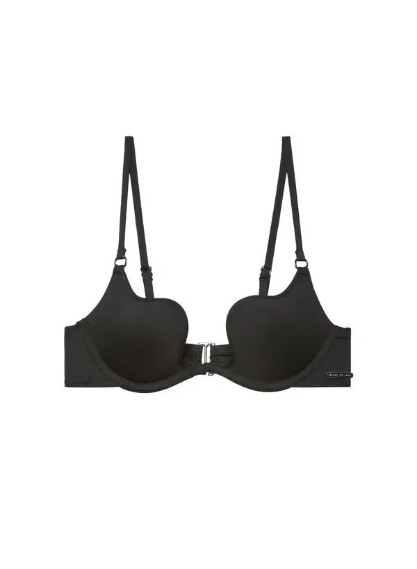 Fleur Du Mal Seduce U-plunge Bikini Top - Black