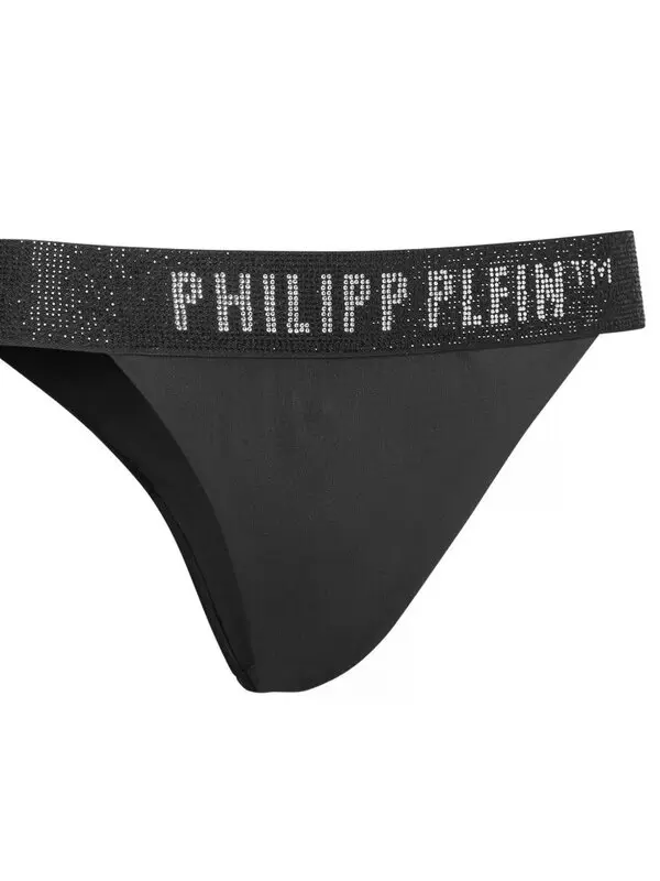 Philipp Plein Logo-band Bikini Bottoms