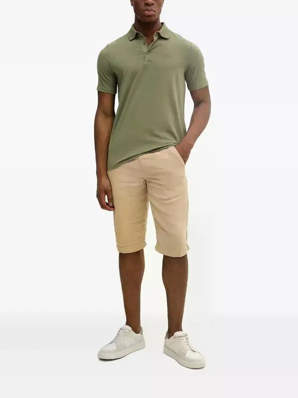 Karl Lagerfeld Drawstring Linen Shorts