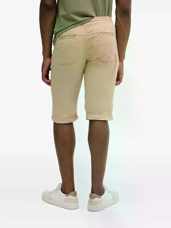 Karl Lagerfeld Drawstring Linen Shorts