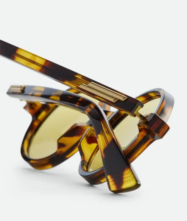 Bottega Veneta Classic Round Frame Sunglasses