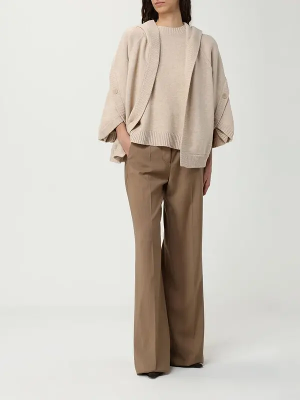 Max Mara Ribbed Hooded Poncho