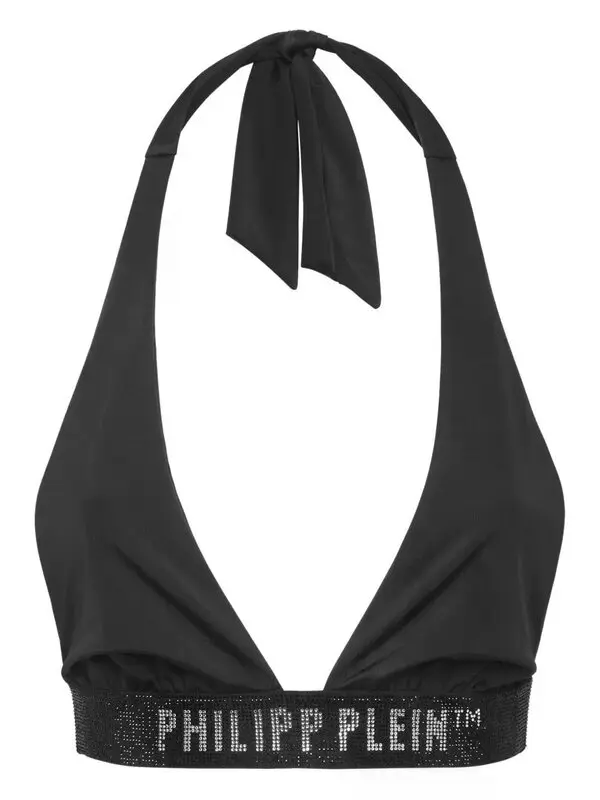 Philipp Plein Logo-band Bikini Top