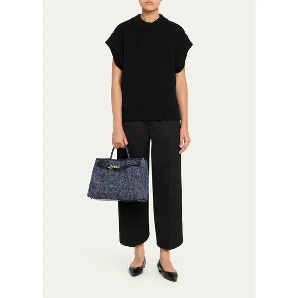 Bottega Veneta Andiamo Medium Boucle Denim Tote Bag