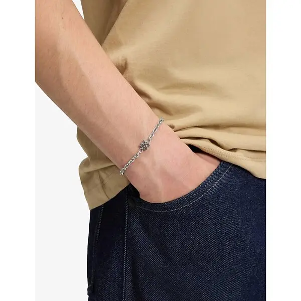 Hugo Logo-plaque Stainless-steel Bracelet