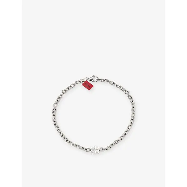 Hugo Logo-plaque Stainless-steel Bracelet
