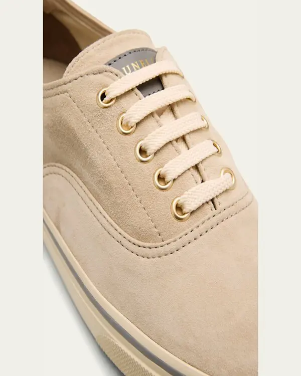 Brunello Cucinelli Low-top Suede Sneakers