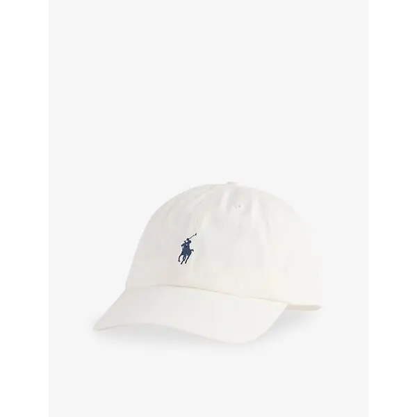 Ralph Lauren Logo-embroidered Adjustable Cap - Pale Cream