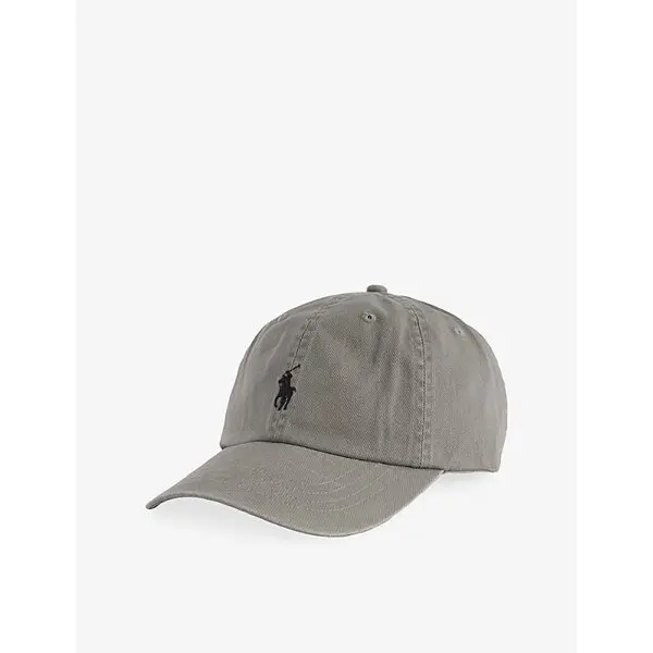 Ralph Lauren Logo-embroidered Cotton Cap - College Grey