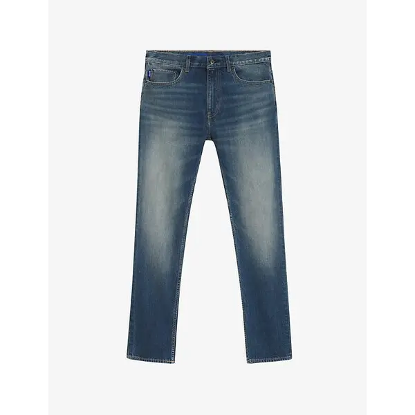Hugo Slim-fit Straight-leg Stretch-denim Jeans