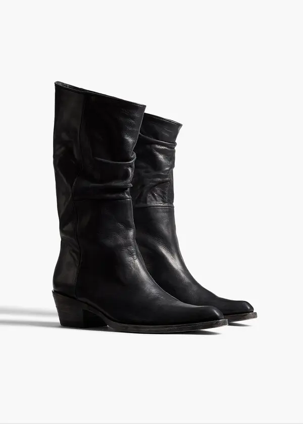 Khaite Clive Leather Boots