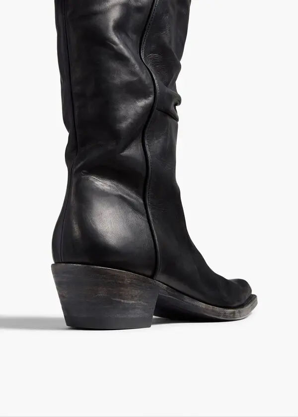 Khaite Clive Leather Boots