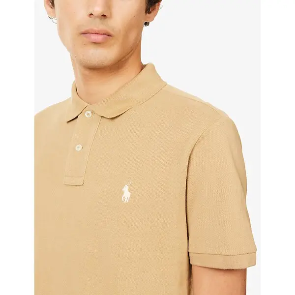 Polo Ralph Lauren Custom Slim-fit Cotton Polo Shirt - Tan/crm Pp