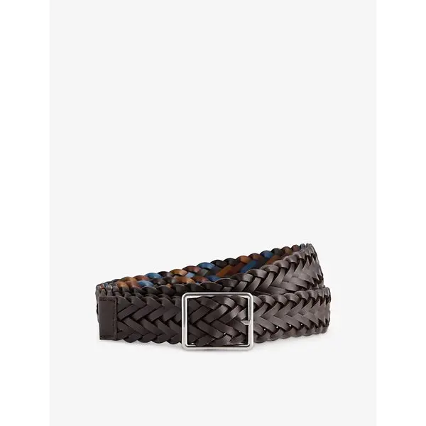 Paul Smith Woven Leather Belt - Brown