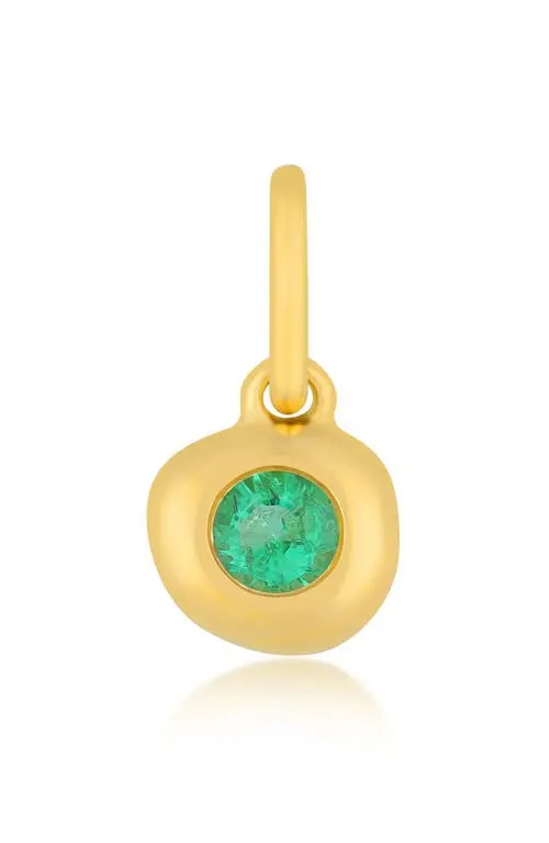 Ef Collection Single Stone Charm - 14k Yellow Gold