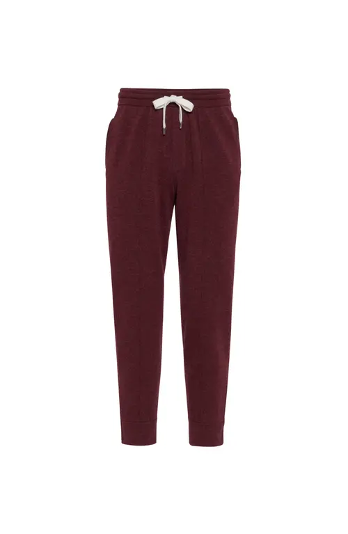 Brunello Cucinelli Double Knit Trousers - Amaranth