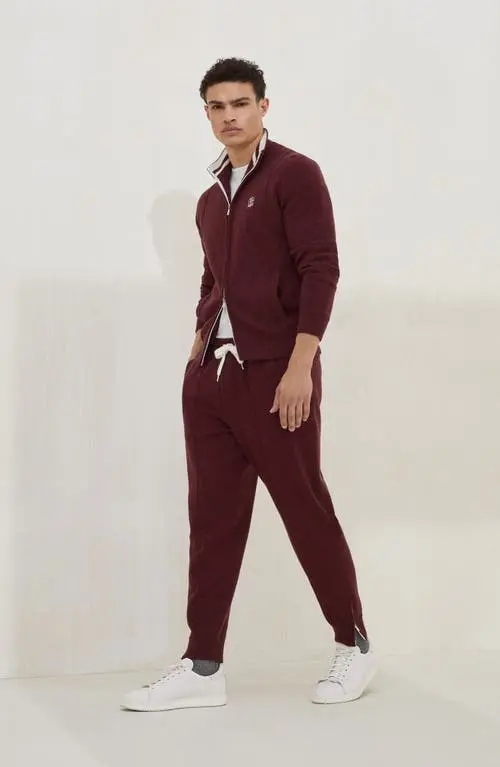 Brunello Cucinelli Double Knit Trousers - Amaranth