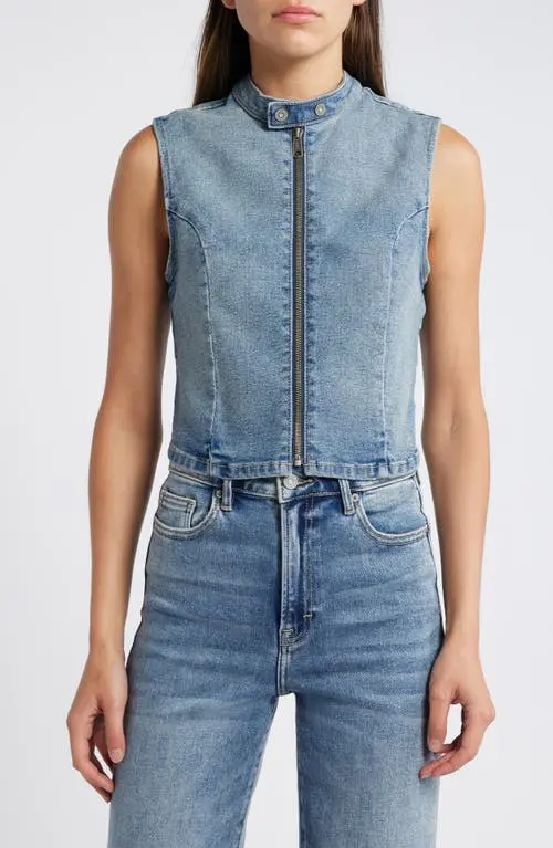 HIDDEN JEANS Denim Biker Vest