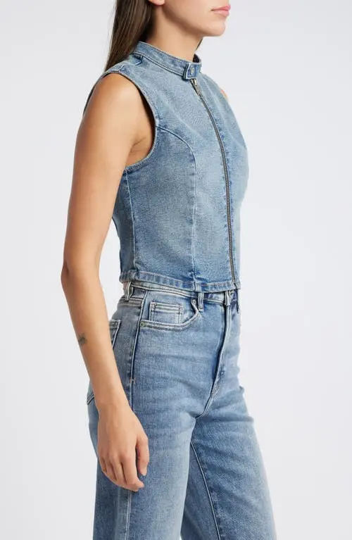 HIDDEN JEANS Denim Biker Vest
