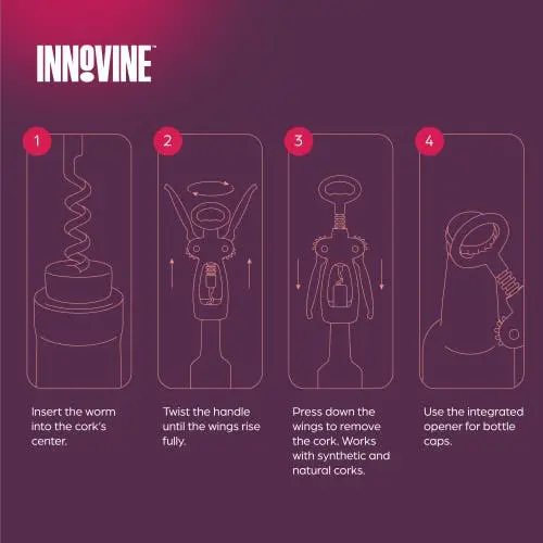 INNOVINE Double Lever Corkscrew