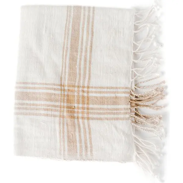 CREATIVE WOMEN Cabin Hatch Cotton Bath Towel - Beige