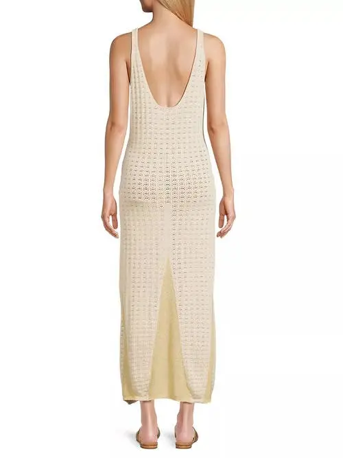 EMILIA GEORGE Naomi Pointelle Maxi Dress