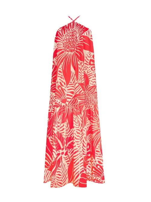 RO&ZO Floral Halterneck Maxi Dress