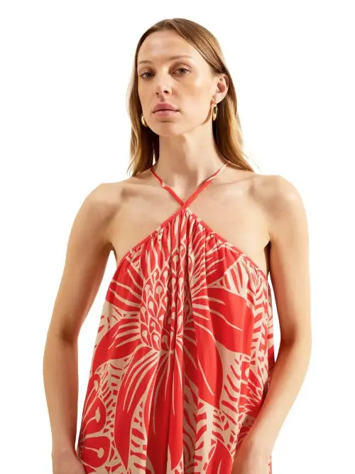 RO&ZO Floral Halterneck Maxi Dress