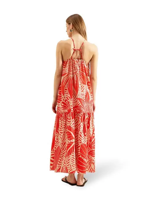 RO&ZO Floral Halterneck Maxi Dress