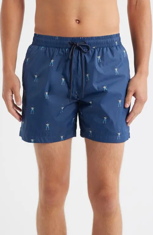 EASTSIDE GOLF Allover Swingman Swim Trunks