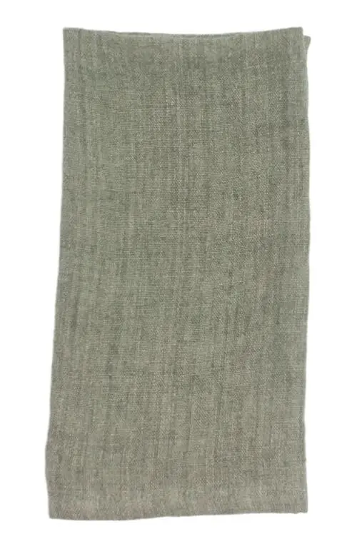 CREATIVE WOMEN Stone Washed Linen Dinner Napkinsset Of 4 - Sage