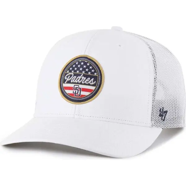 '47 San Diego Padres Trucker Hat - White