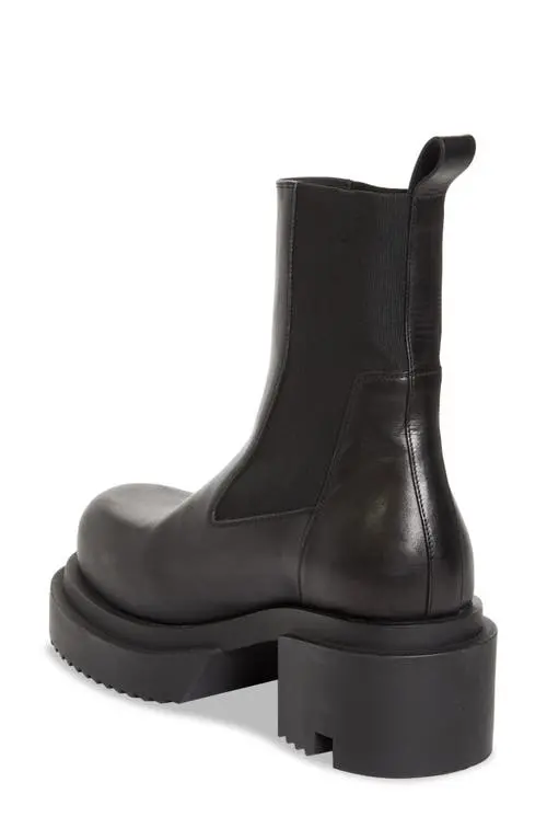 Rick Owens Hollywood Beatle Bogun Chelsea Boot - Black
