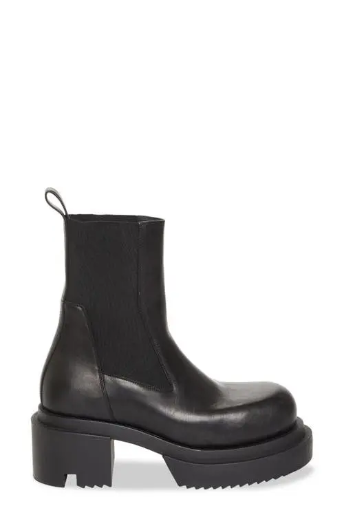 Rick Owens Hollywood Beatle Bogun Chelsea Boot - Black