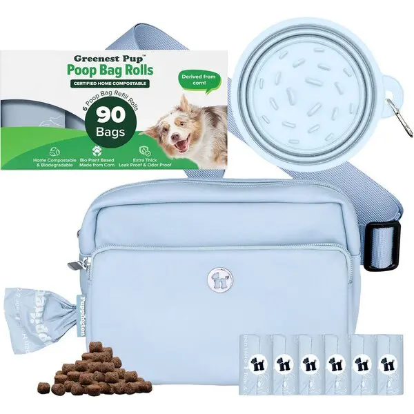 PUPPINGTON 3-in-1 Dog Walk Kit - Ice Blue