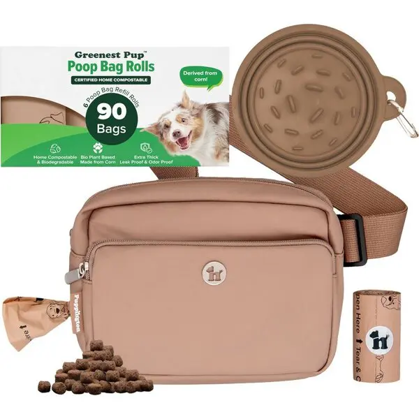 PUPPINGTON 3-in-1 Dog Walk Kit - Latte Beige